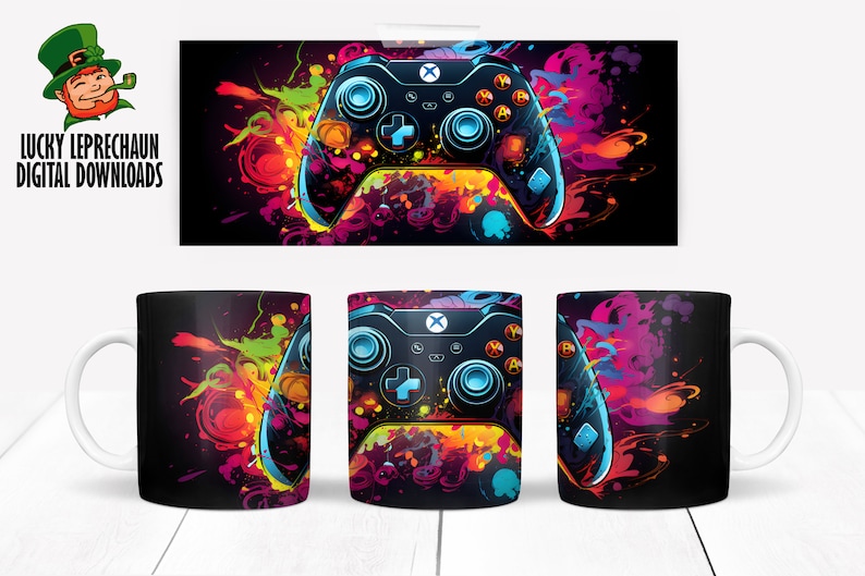 Xbox, Gaming, Mug Sublimation Template Sublimation Designs 11oz Mug ...
