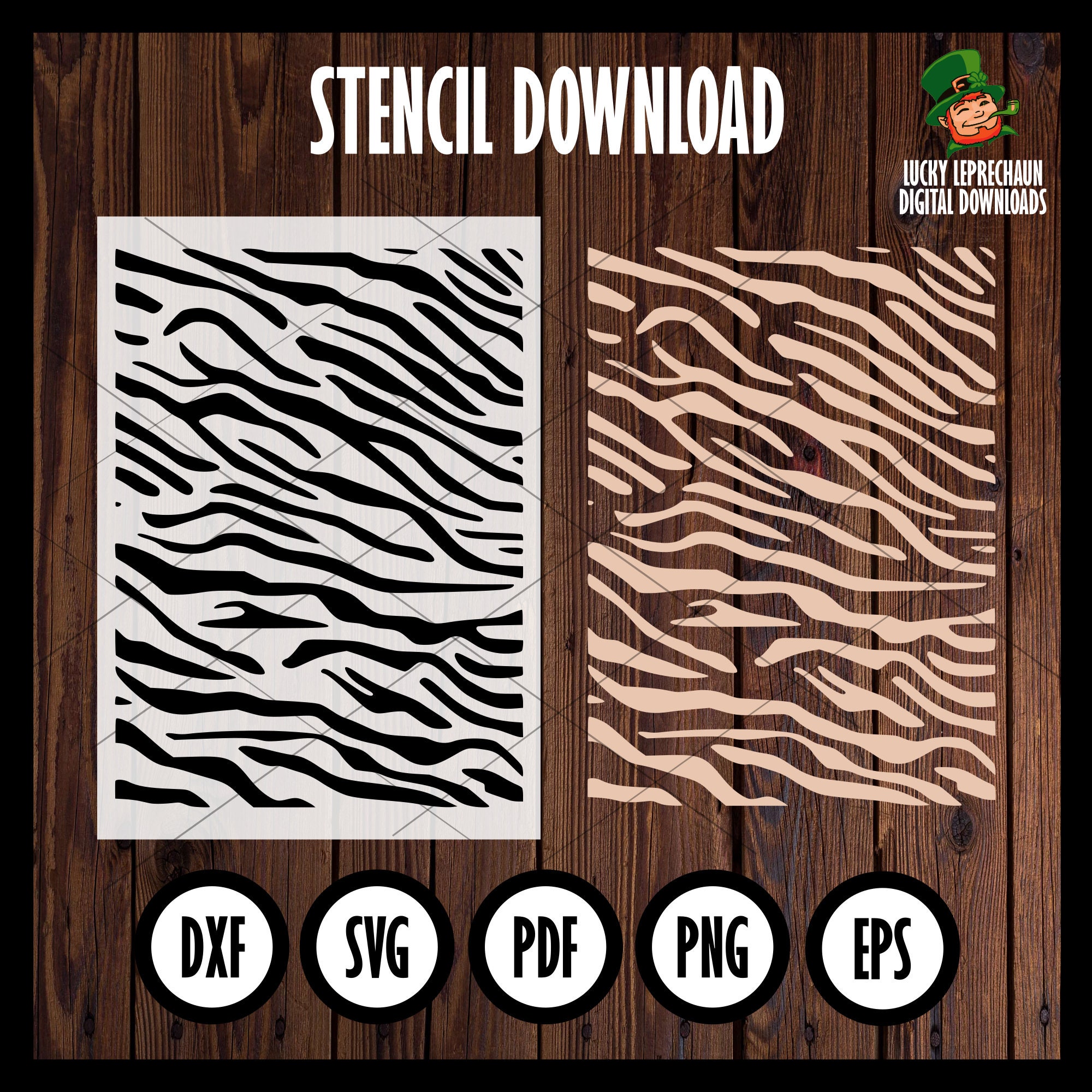 Zebra Print Stencil,svg,png,eps,dxf,pdf,cricut File,digital Download ...