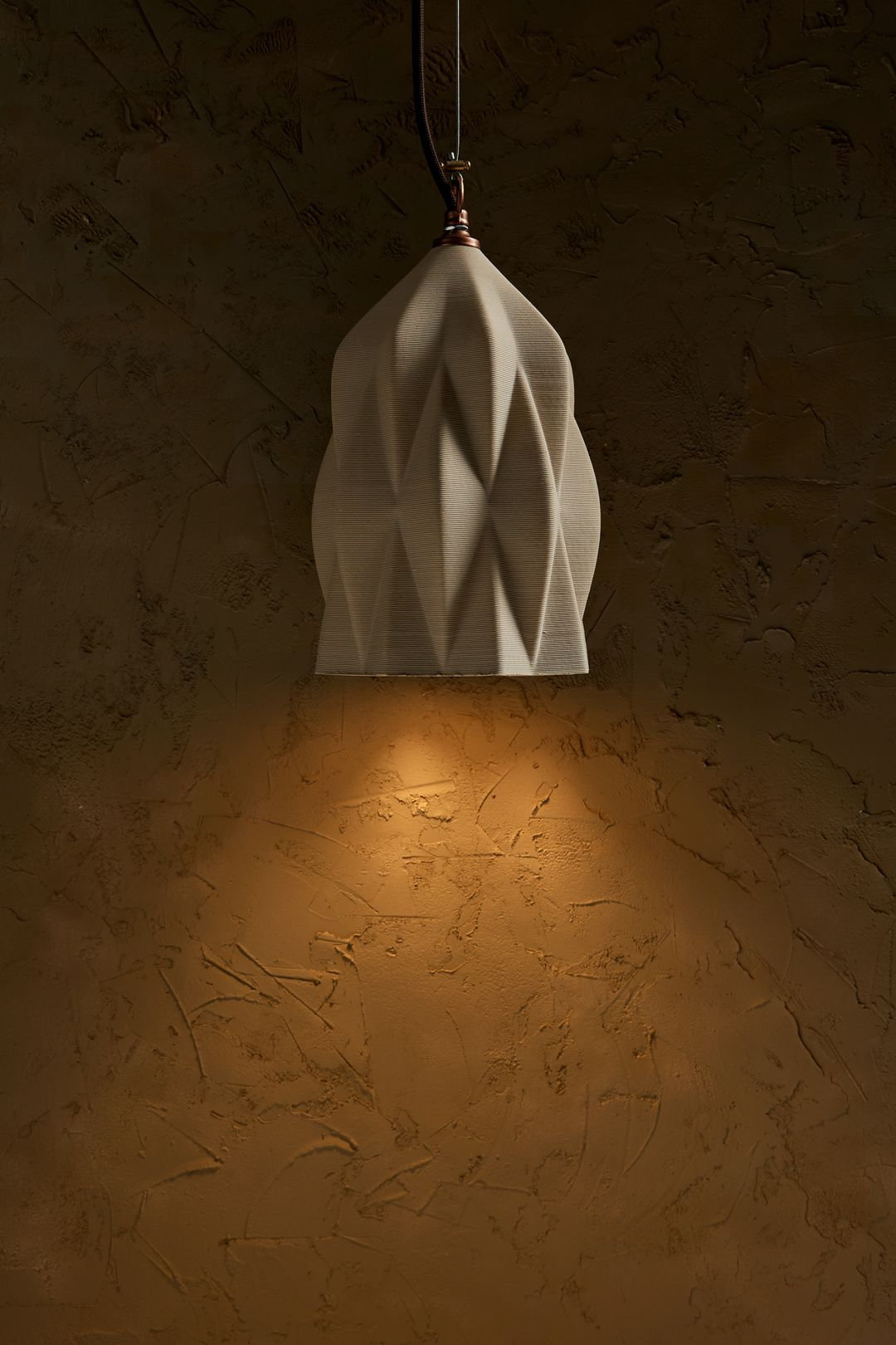 Ceramic Real 3D Printing Pendant Light Abstract Sky Ecru Beige - Etsy