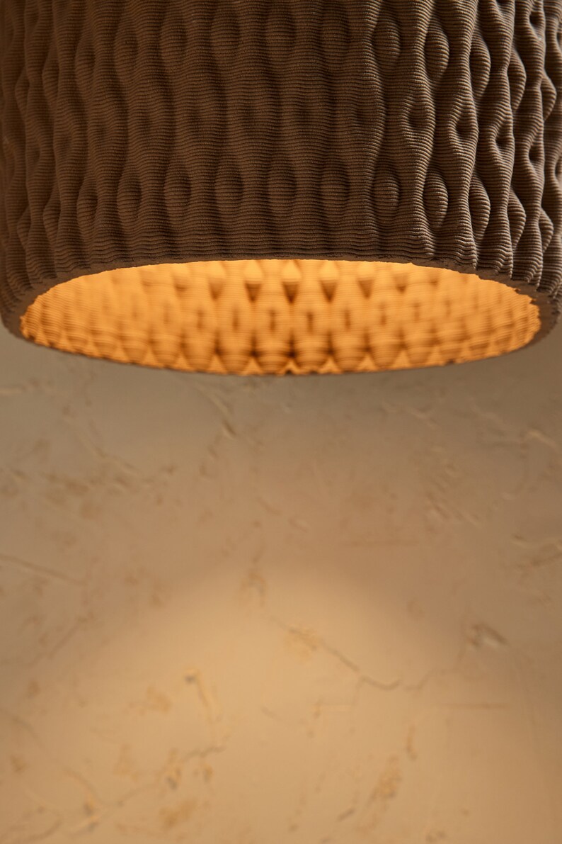Ceramic Real 3D Printing Pendant Light Sandy Brown Nest Beehive - Etsy
