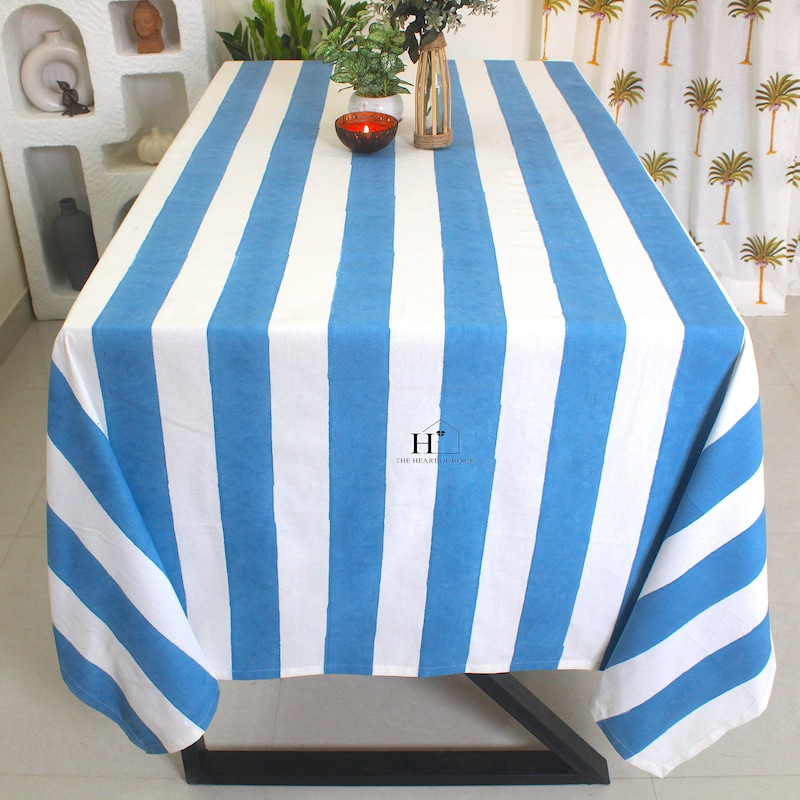 Blue Table Cloth - Etsy
