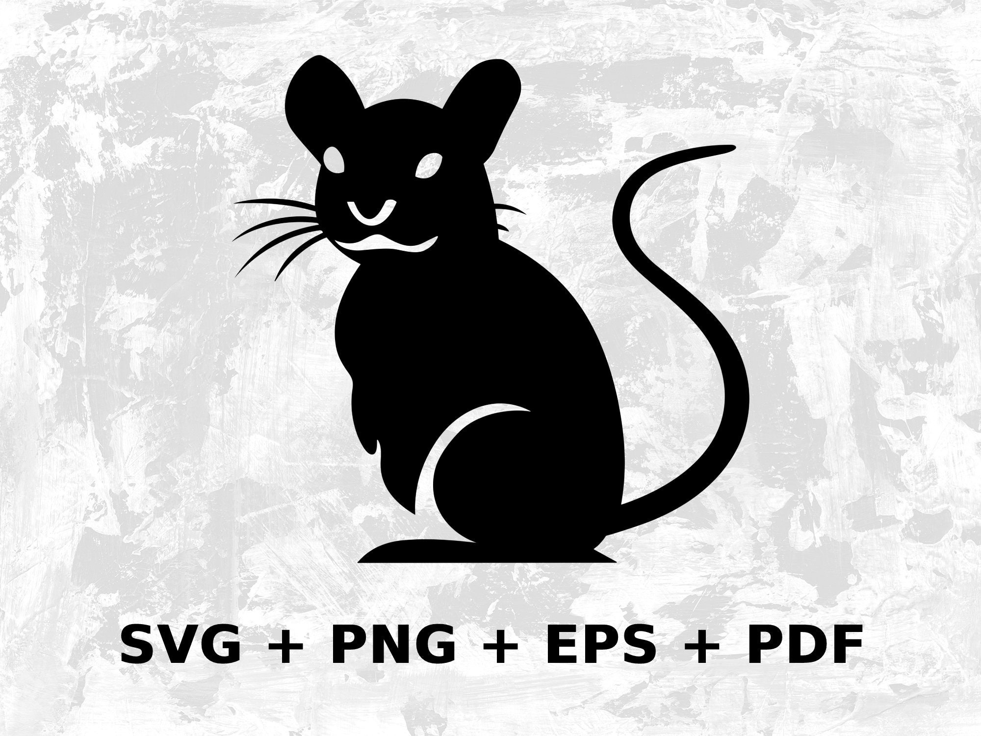 Mouse SVG PNG Eps, Commercial Use Clipart Vector Graphics for Wall Art ...