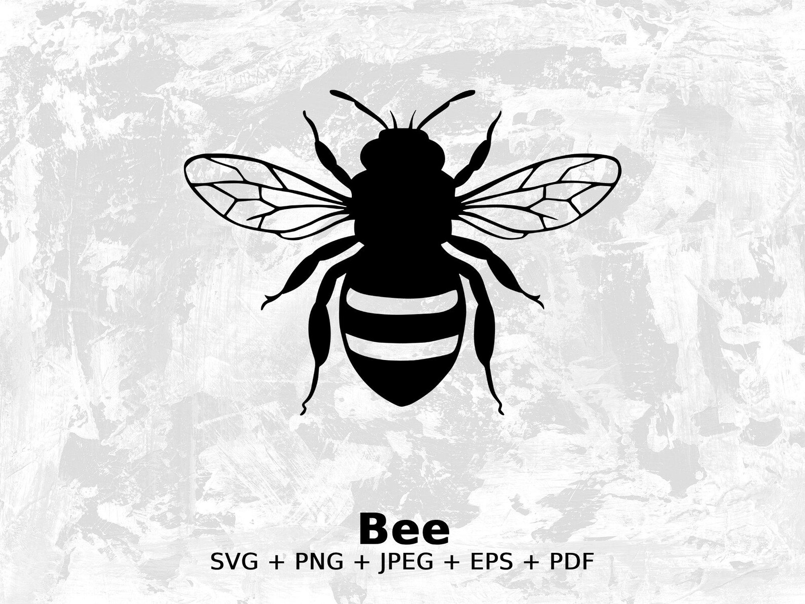 Bee SVG - Honey Bee Insect Bumble Bee Pollinator Wildlife Silhouette ...