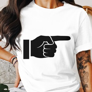 Pointing Hand SVG - Pointer Finger Hand Gesture Sign Silhouette Clipart ...