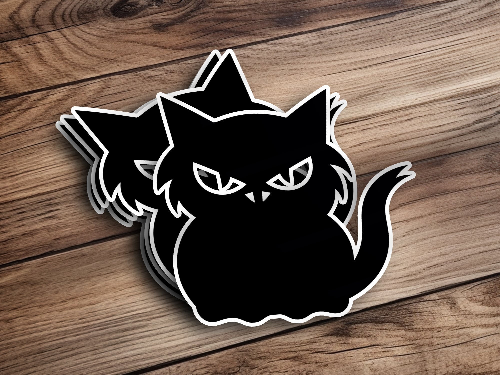 Mad Cat SVG PNG Eps, Commercial Use Clipart Vector Graphics for Wall ...