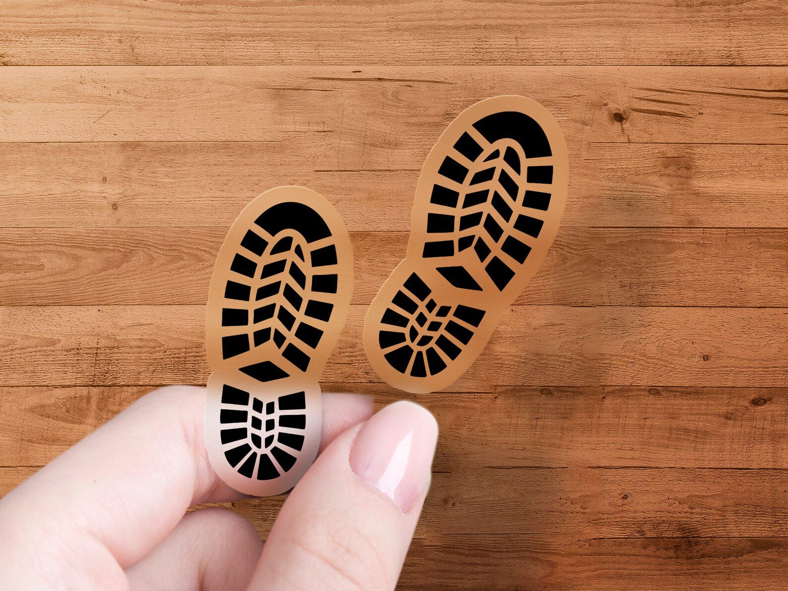 Shoe Prints SVG -walking Foot Prints Hiking Boot Sole Silhouette ...