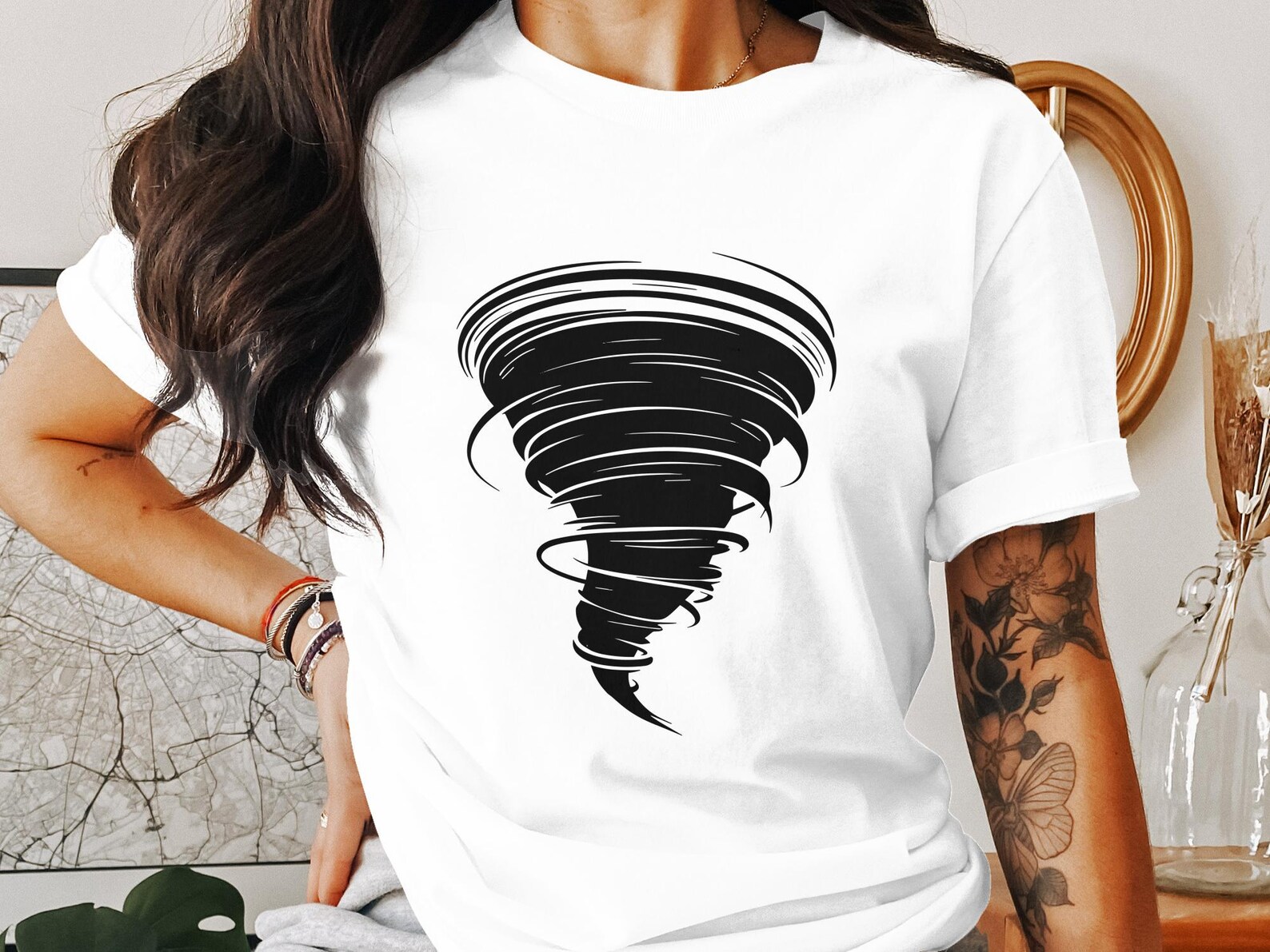 Tornado SVG - Twister Whirlwind Weather Storm Silhouette Clipart Cut ...