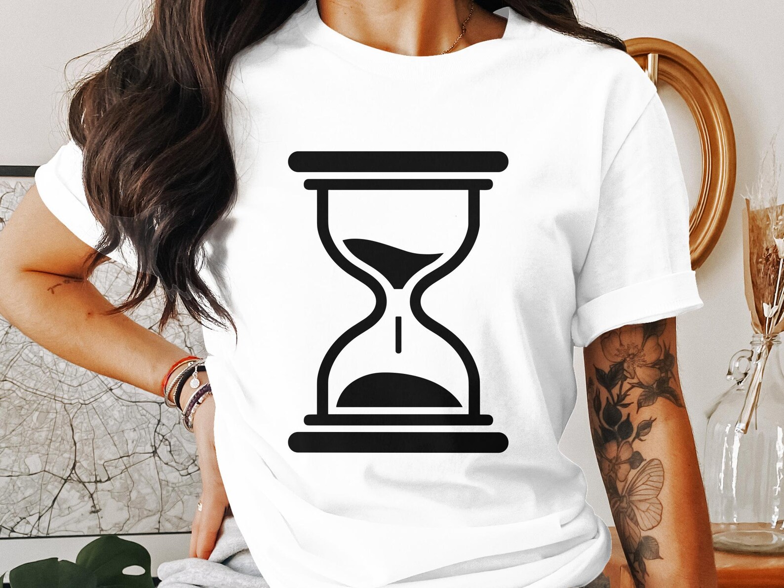 Hourglass SVG Sand Timer Clock Vintage Timepiece Silhouette Clipart Cut ...