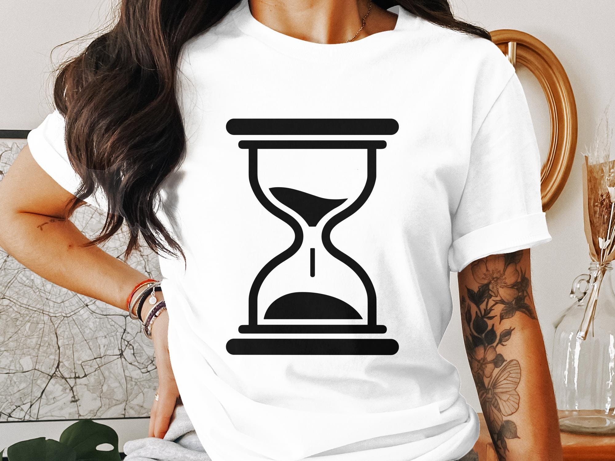 Hourglass SVG - Sand Timer Clock Vintage Timepiece Silhouette Clipart ...