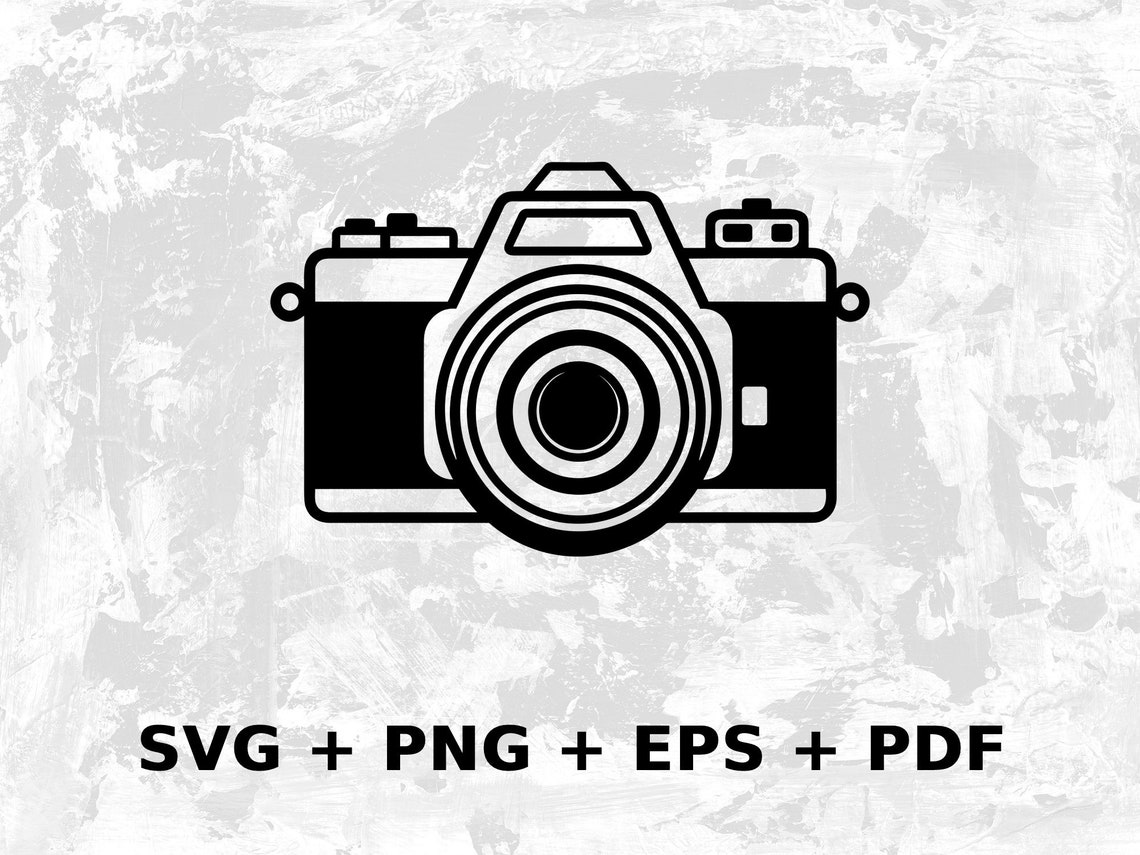 Camera SVG PNG Eps, Commercial Use Clipart Vector Graphics for Wall Art ...