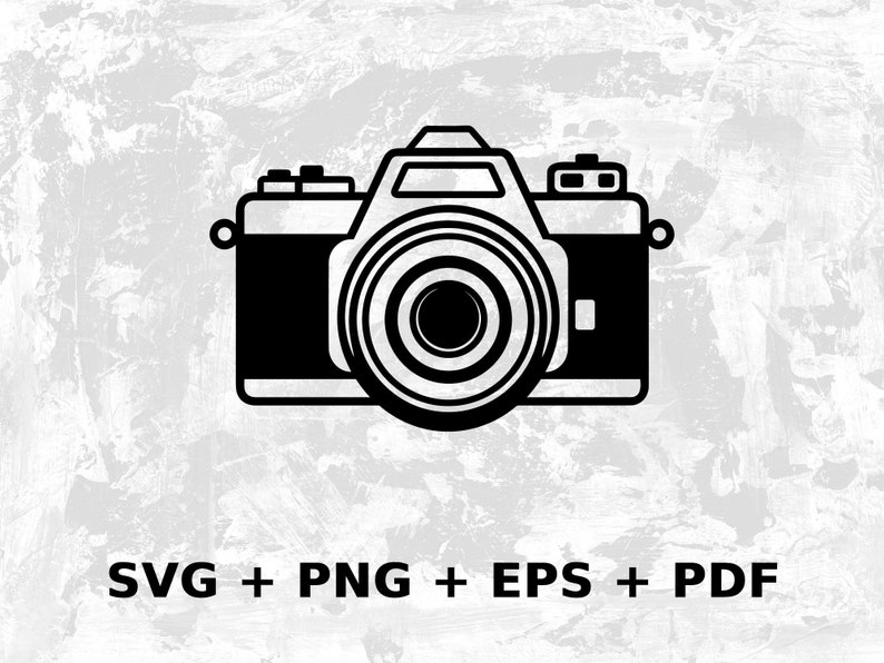 Camera SVG PNG Eps, Commercial Use Clipart Vector Graphics for Wall Art ...