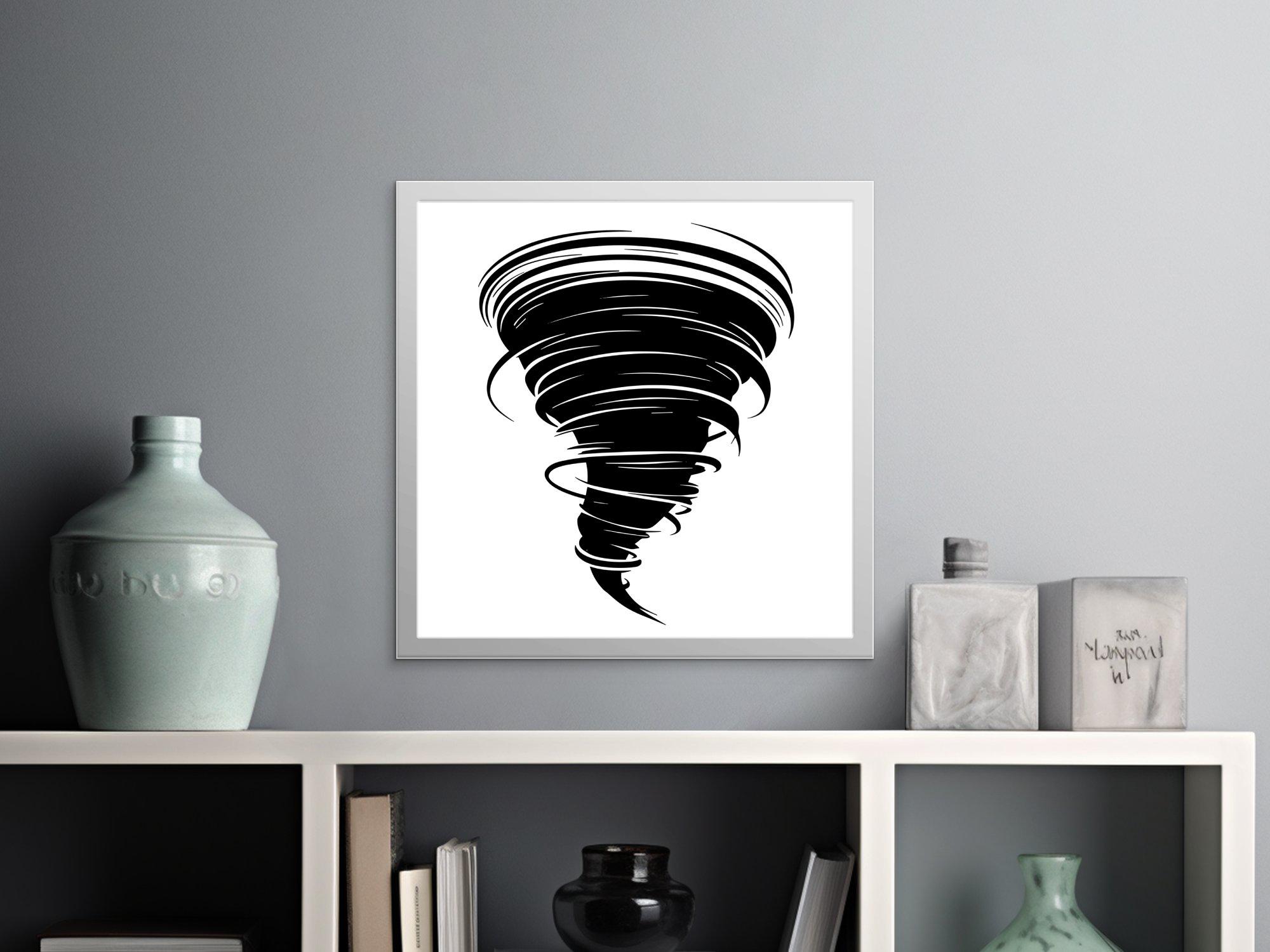 Tornado SVG - Twister Whirlwind Weather Storm Silhouette Clipart Cut ...