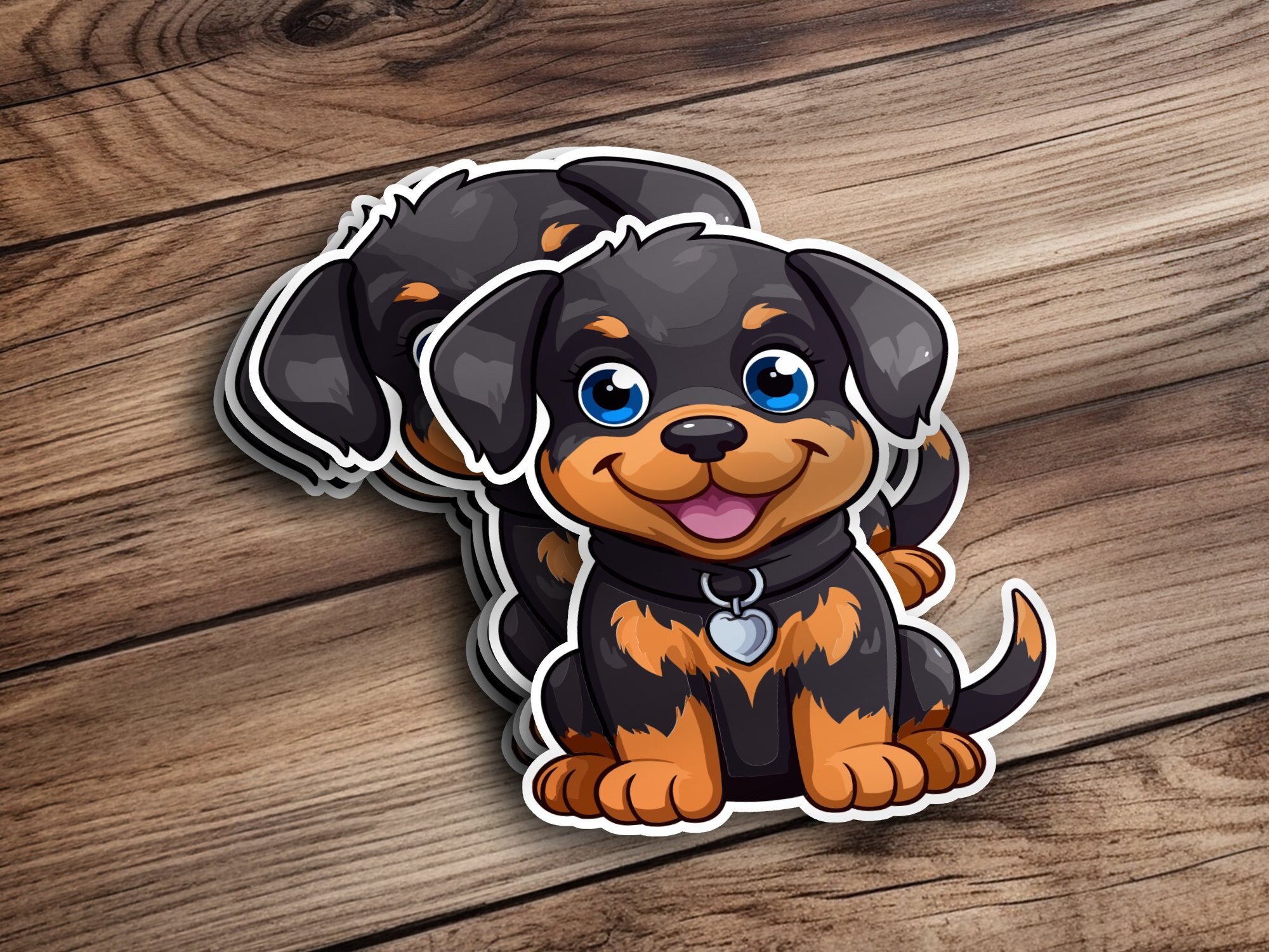 Cartoon Rottweiler SVG PNG Eps, Commercial Use Clipart Vector Graphics ...