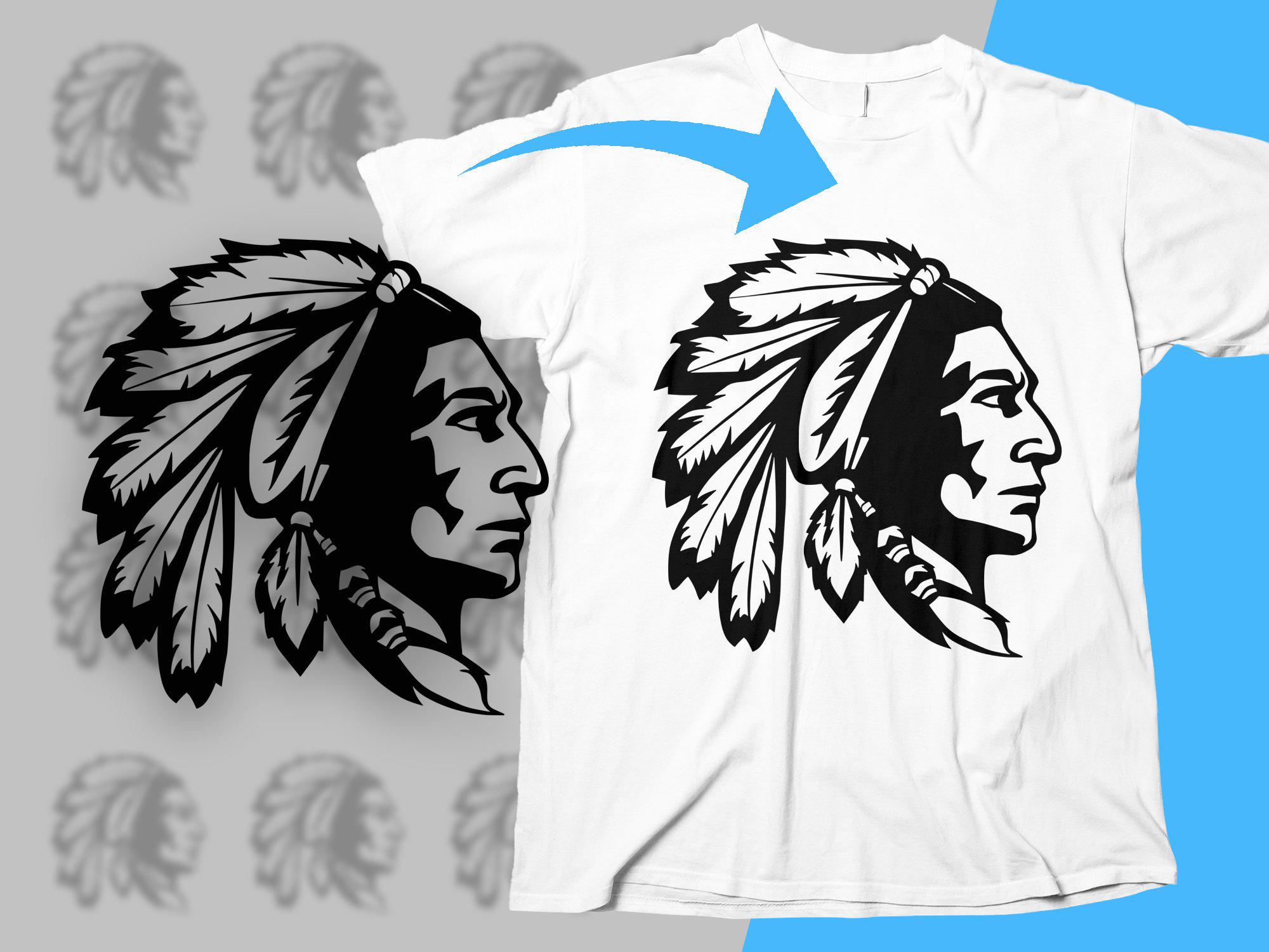 Tribal Chief SVG - Native American Indian Tribe Leader Printable ...
