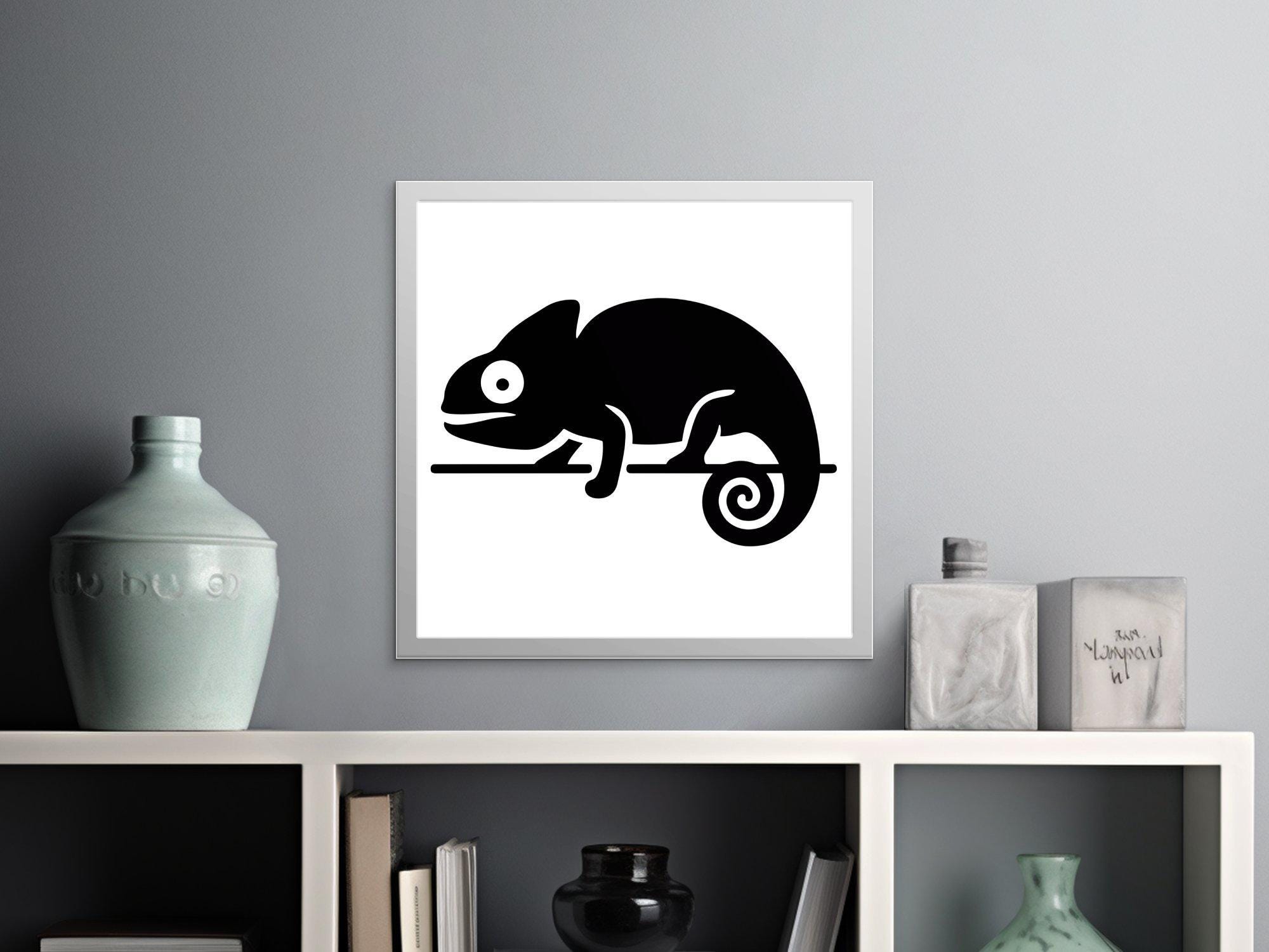 Chameleon SVG - Camouflage Lizard Reptile Animals Silhouette Clipart ...