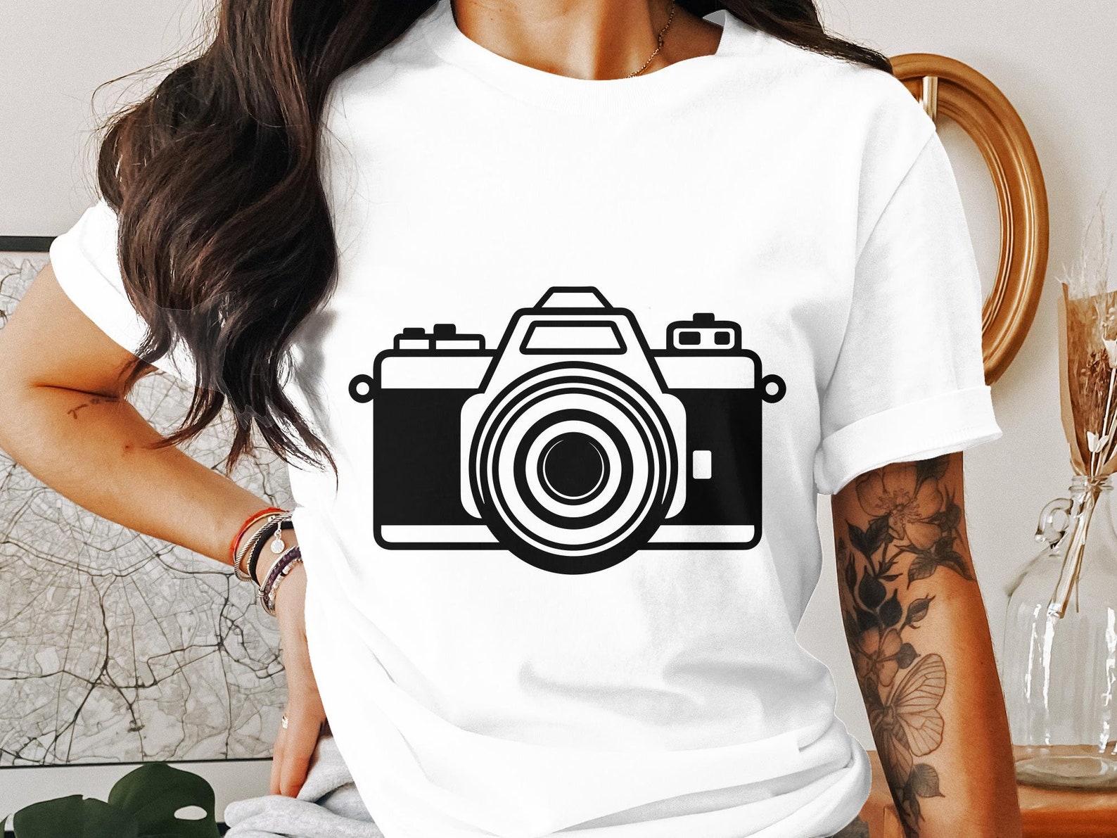 Camera SVG PNG Eps, Commercial Use Clipart Vector Graphics for Wall Art ...