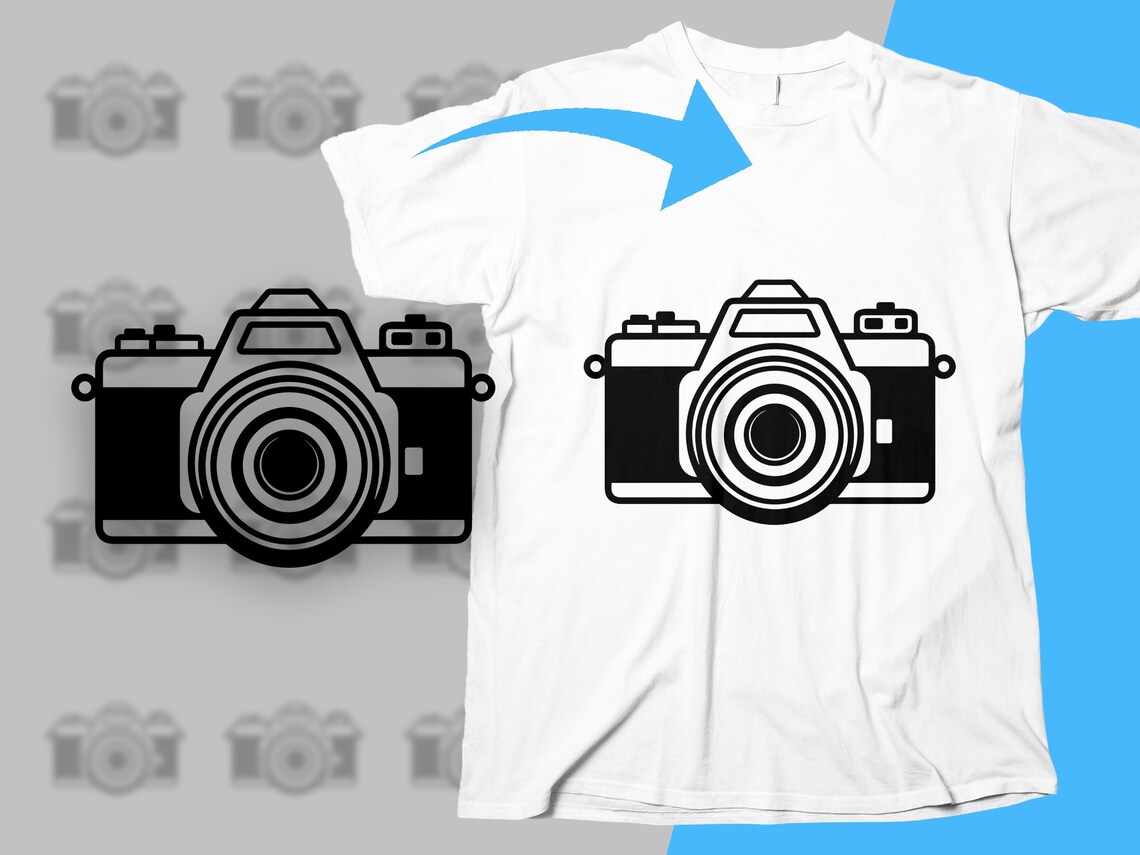 Camera SVG PNG Eps, Commercial Use Clipart Vector Graphics for Wall Art ...