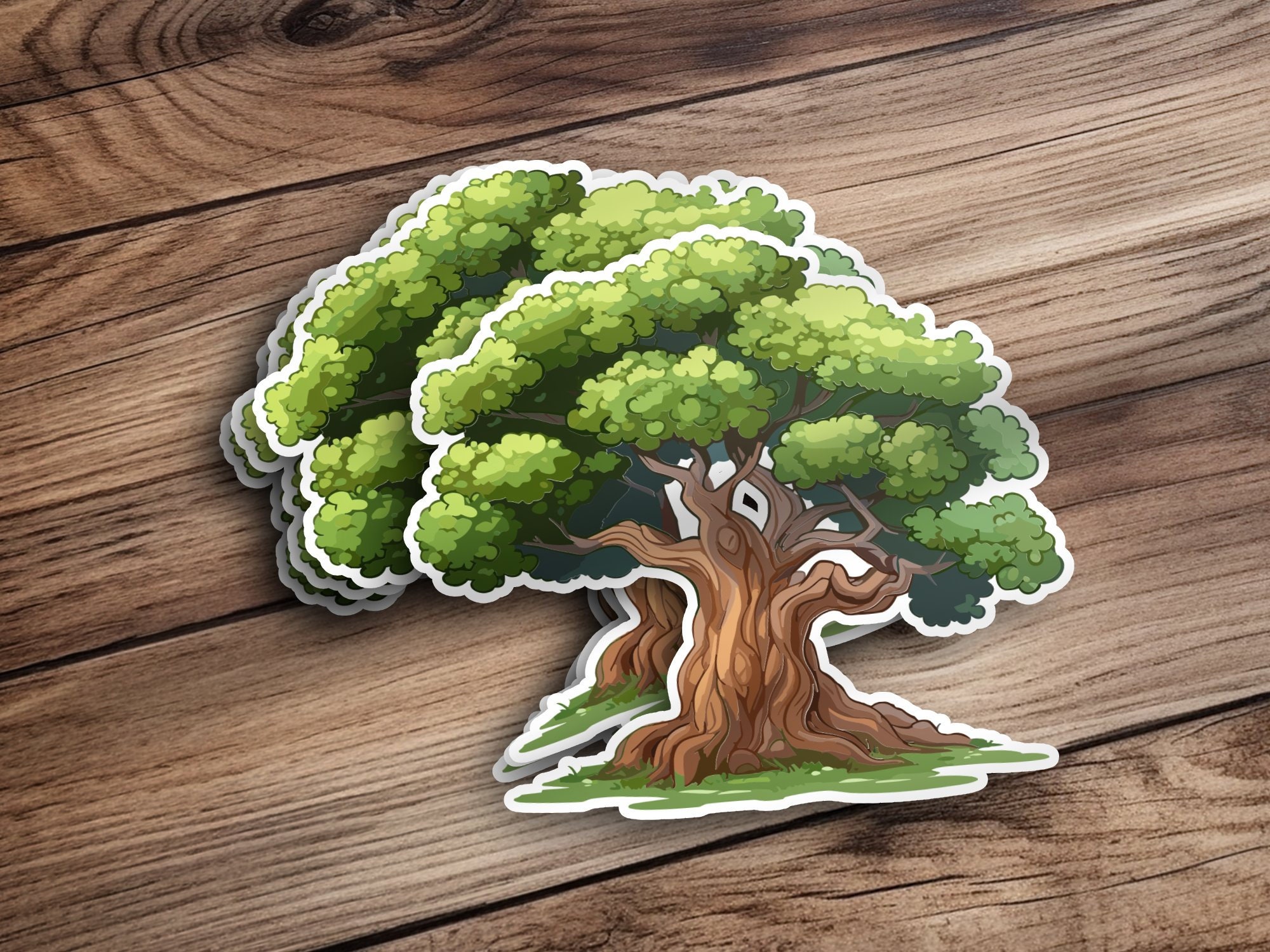 Cartoon Oak Tree SVG PNG Eps, Commercial Use Clipart Vector Graphics ...