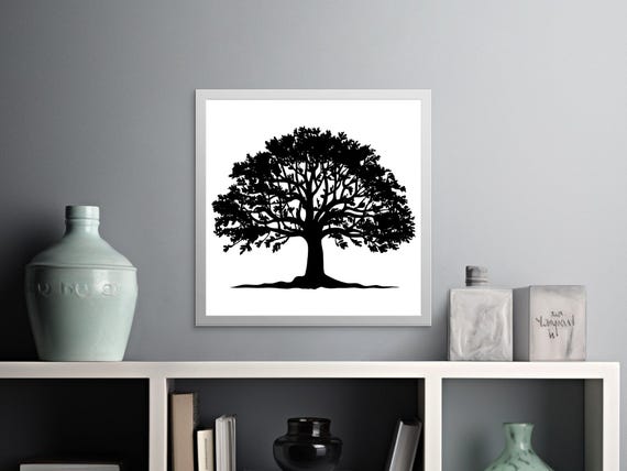 Wide Tree Silhouette