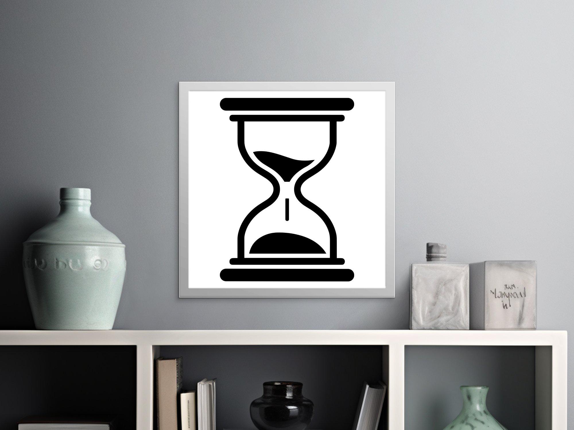 Hourglass SVG Sand Timer Clock Vintage Timepiece Silhouette Clipart Cut ...