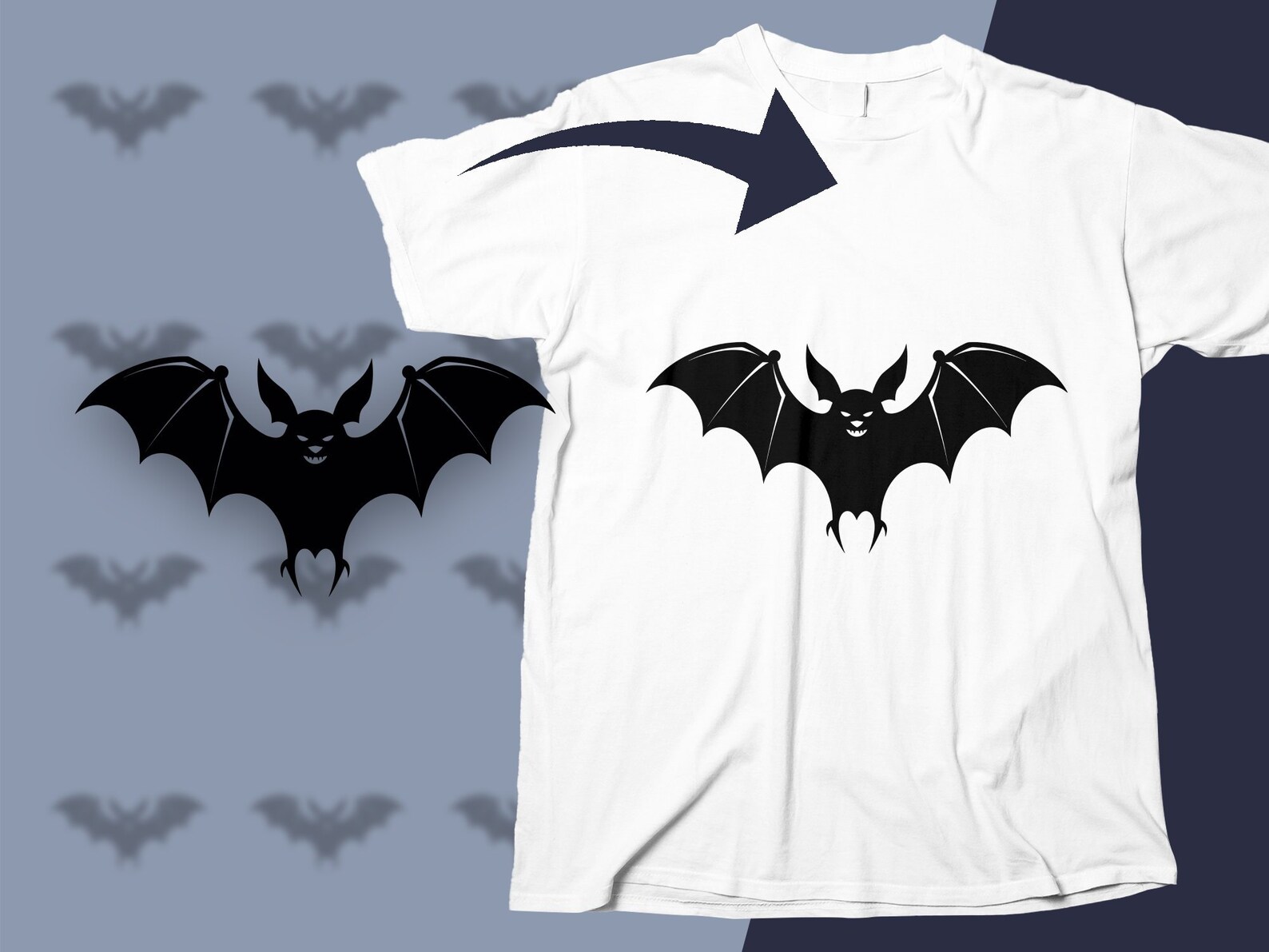 Bat Clipart SVG PNG EPS Commercial Use 5 Halloween Bat Cliparts Vector ...