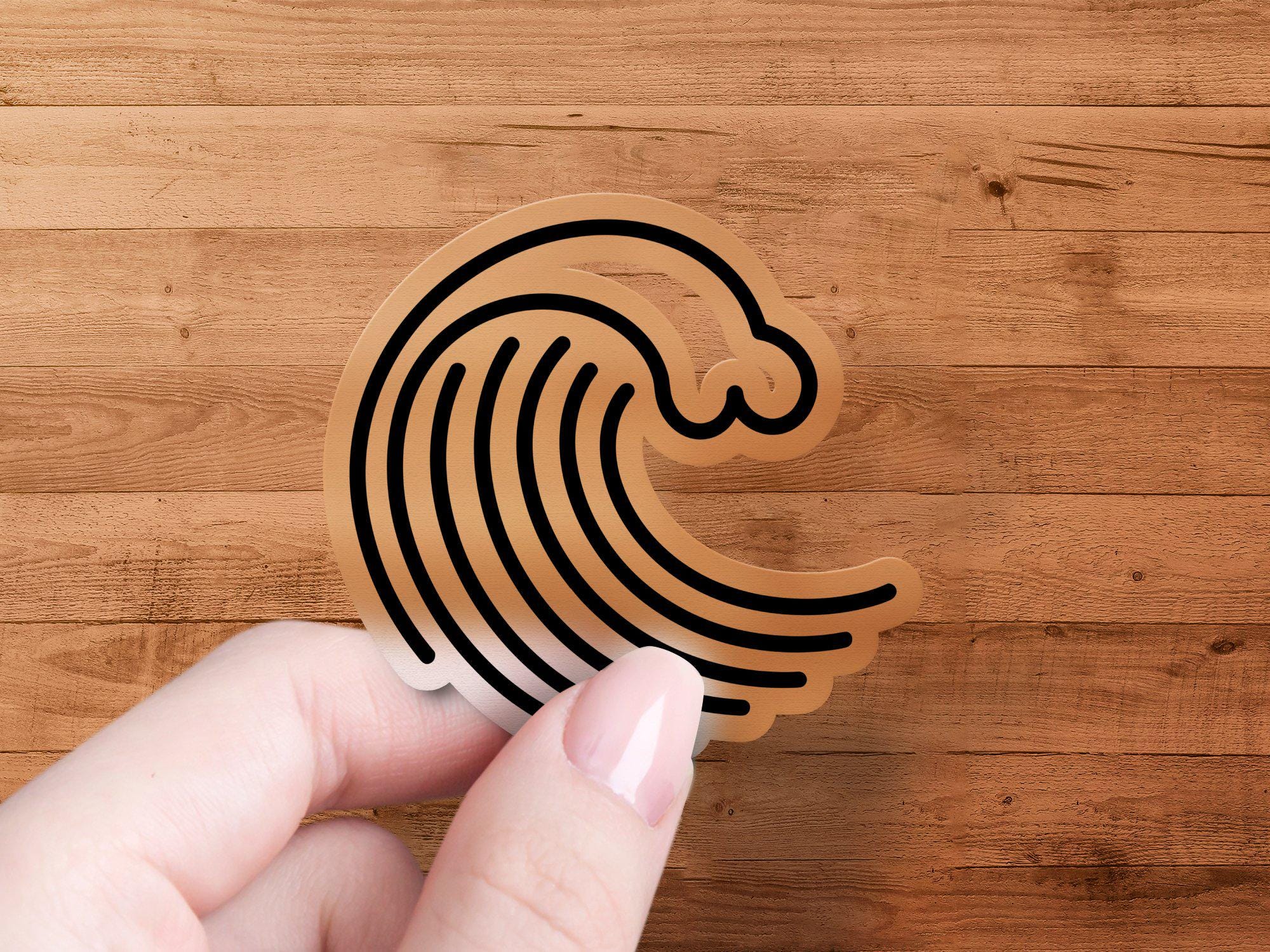 Ocean Wave SVG Beach Sea Shoreline Surf Silhouette Clipart Cut File ...