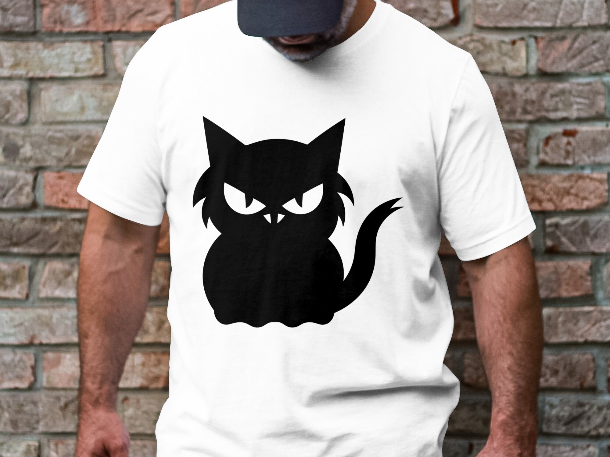 Mad Cat SVG PNG Eps, Commercial Use Clipart Vector Graphics for Wall ...