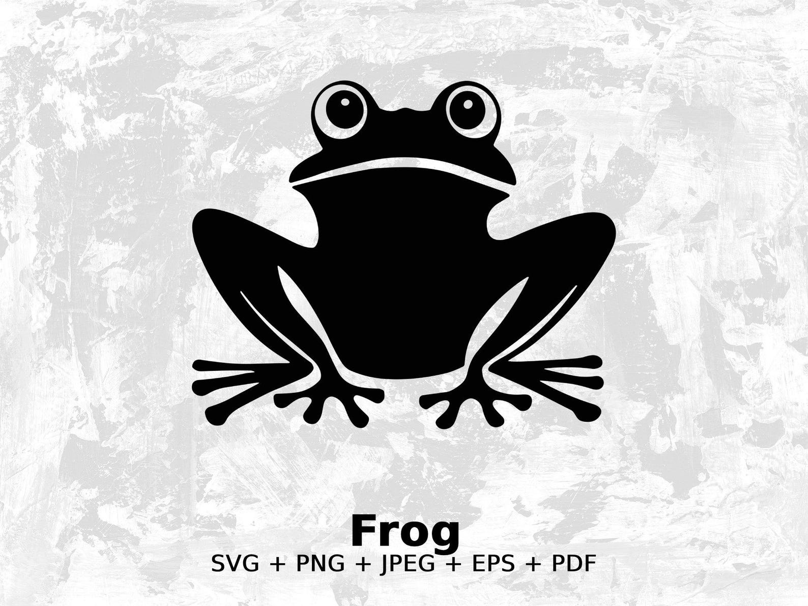 Frog SVG - Toad Amphibian Water Animals Wildlife Silhouette Clipart Cut ...