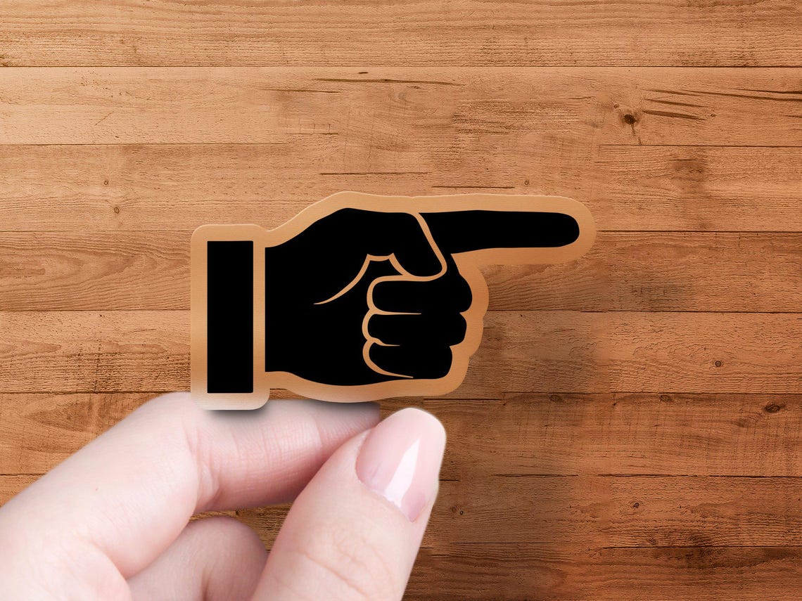 Pointing Hand SVG - Pointer Finger Hand Gesture Sign Silhouette Clipart ...