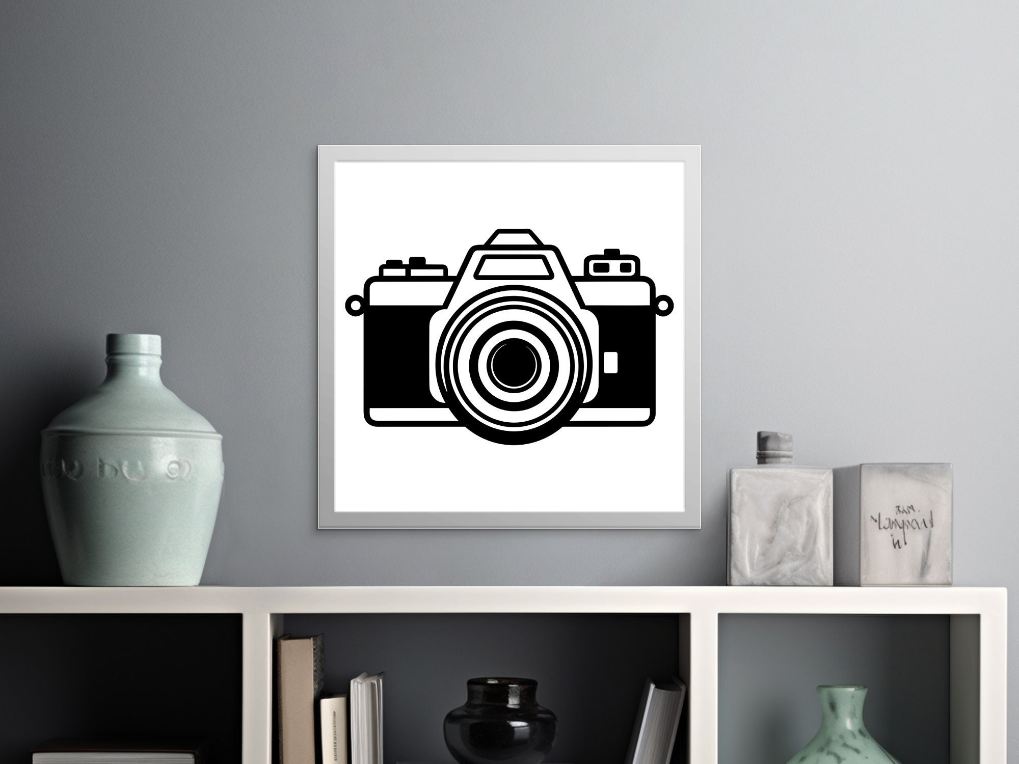 Camera SVG PNG Eps, Commercial Use Clipart Vector Graphics for Wall Art ...
