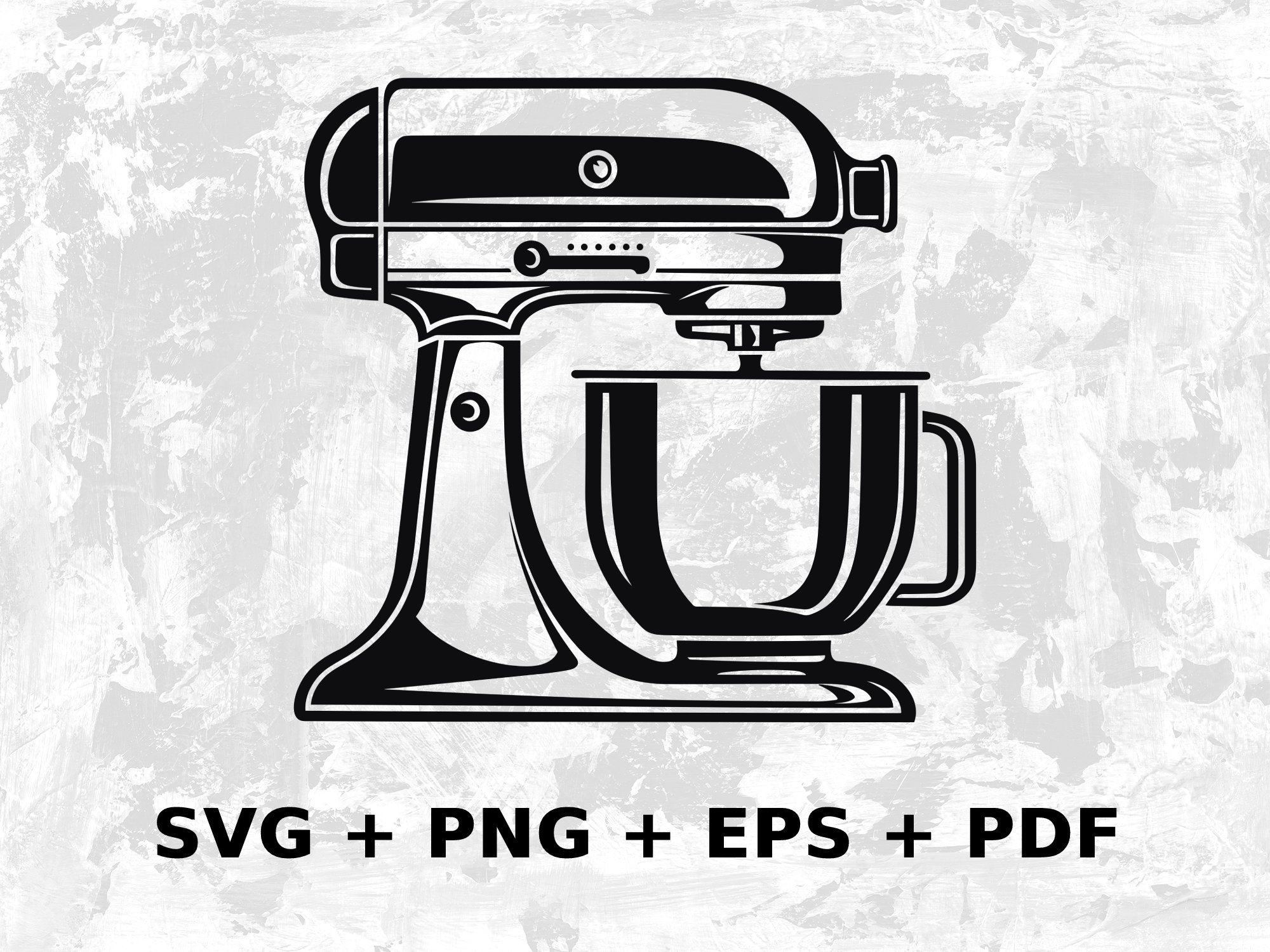 Stand Mixer SVG PNG Eps, Commercial Use Clipart Vector Graphics for ...