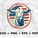 American Flag Goat SVG PNG Eps, Commercial Use Clipart Vector Graphics ...