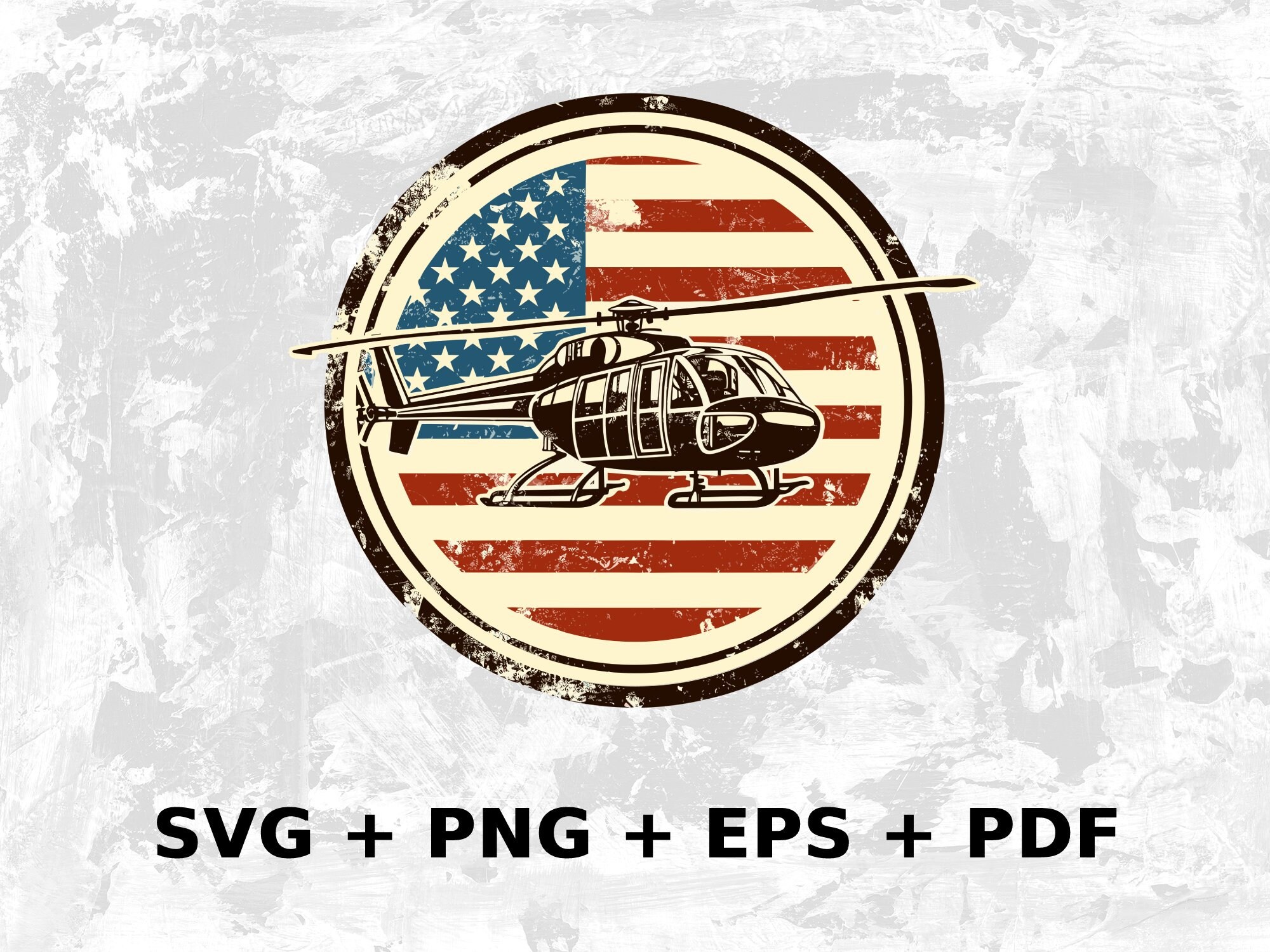 American Flag Helicopter SVG PNG Eps, Commercial Use Clipart Vector ...
