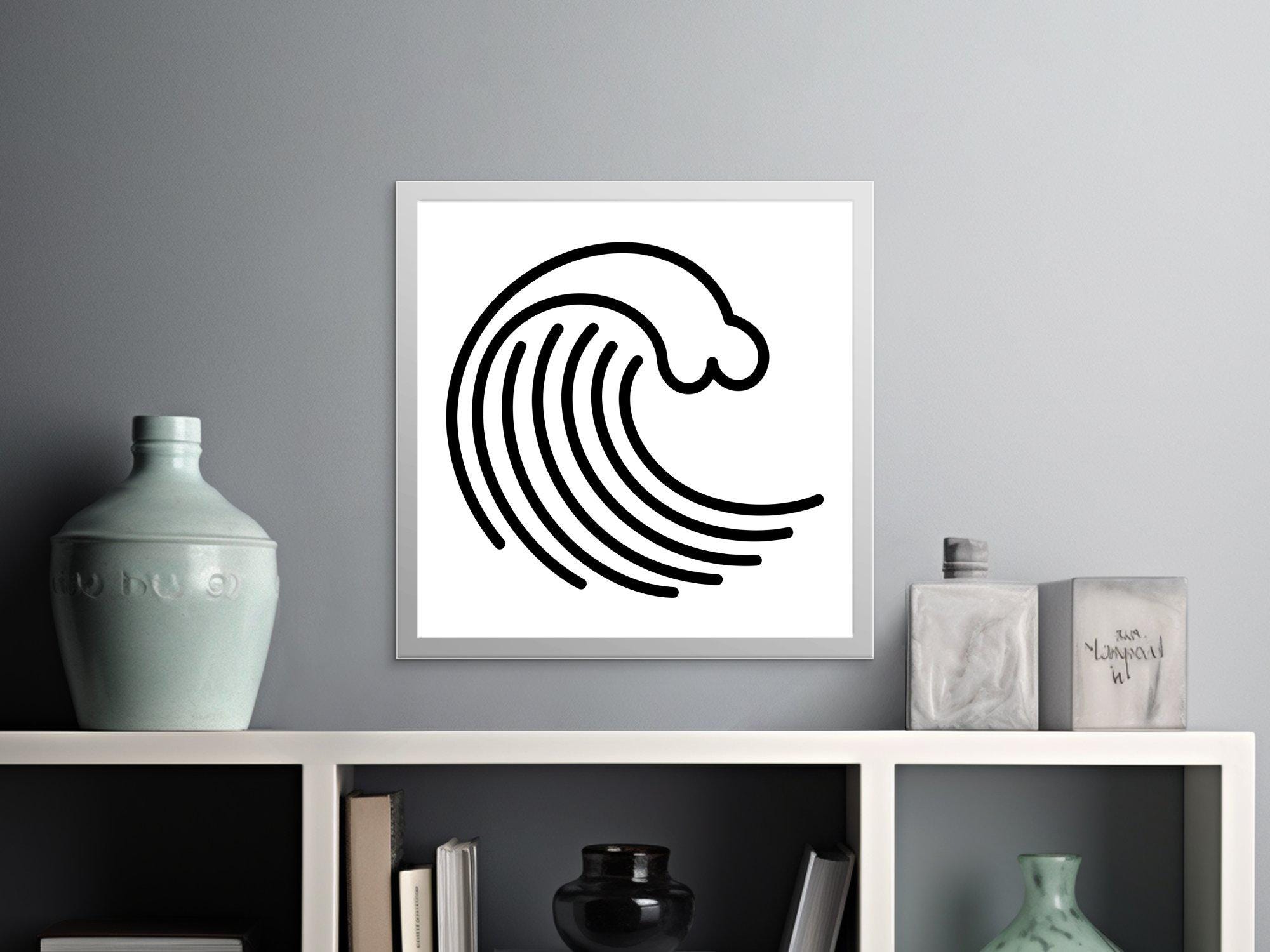 Ocean Wave SVG - Beach Sea Shoreline Surf Silhouette Clipart Cut File ...