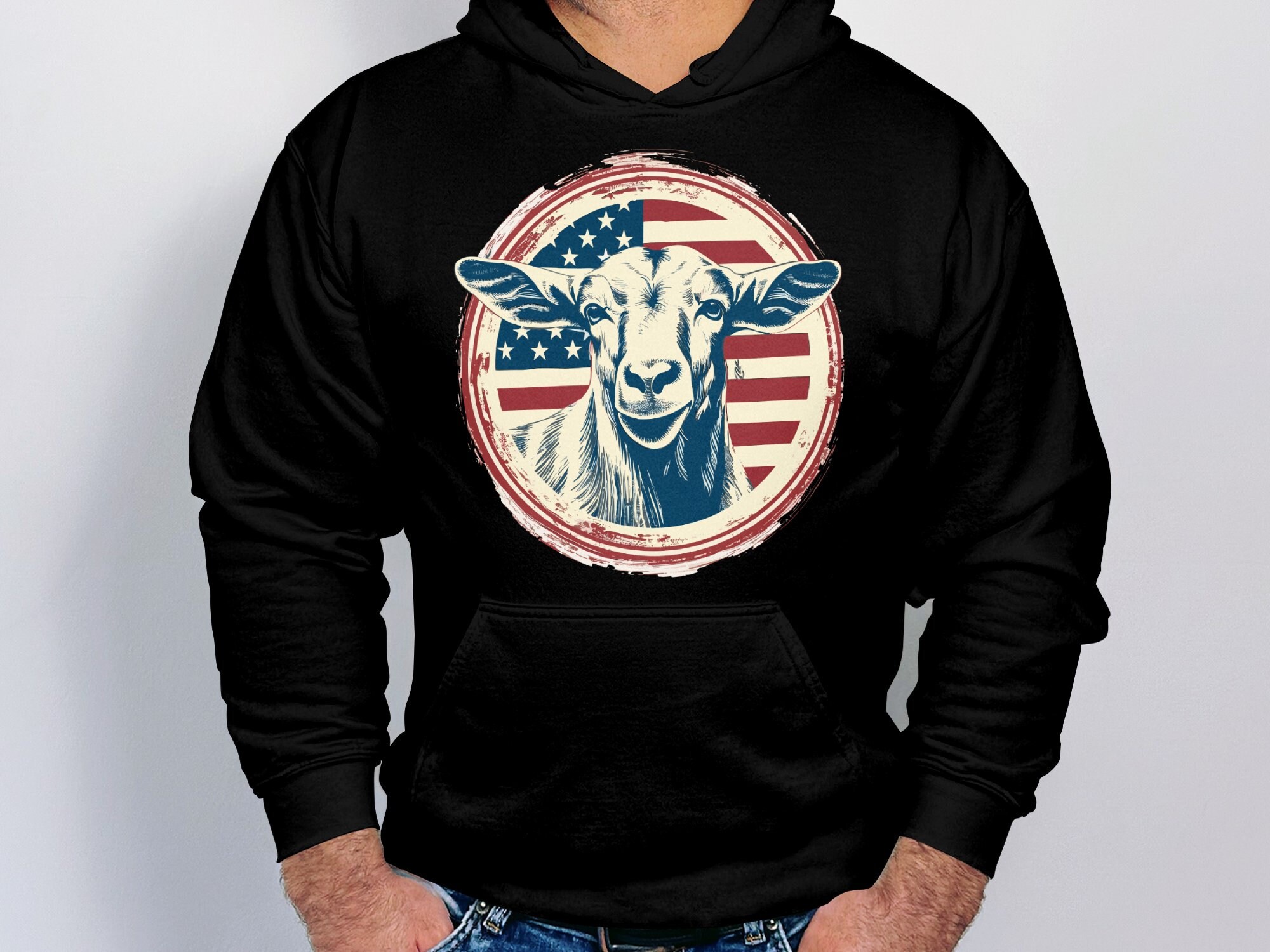 American Flag Goat SVG PNG Eps, Commercial Use Clipart Vector Graphics ...