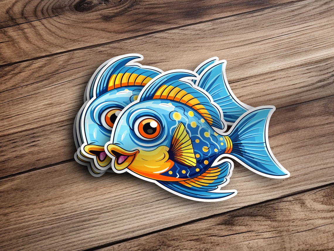 Cartoon Tropical Fish SVG PNG Eps, Commercial Use Clipart Vector ...