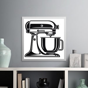 Stand Mixer SVG PNG Eps, Commercial Use Clipart Vector Graphics for ...