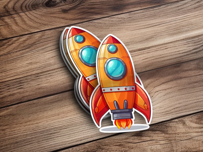 Cartoon Rocket SVG PNG Eps, Commercial Use Clipart Vector Graphics for ...