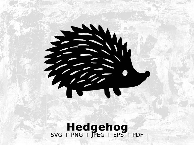 Hedgehog SVG PNG Eps, Commercial Use Clipart Vector Graphics for Wall ...