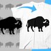 Buffalo SVG PNG Eps, Commercial Use Clipart Vector Graphics for Wall ...