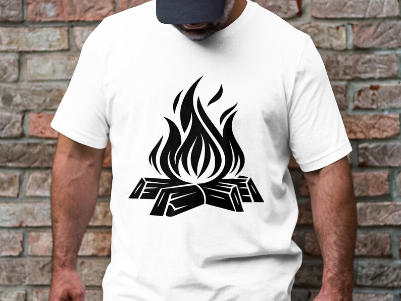 Campfire SVG PNG Eps, Commercial Use Clipart Vector Graphics for Wall ...