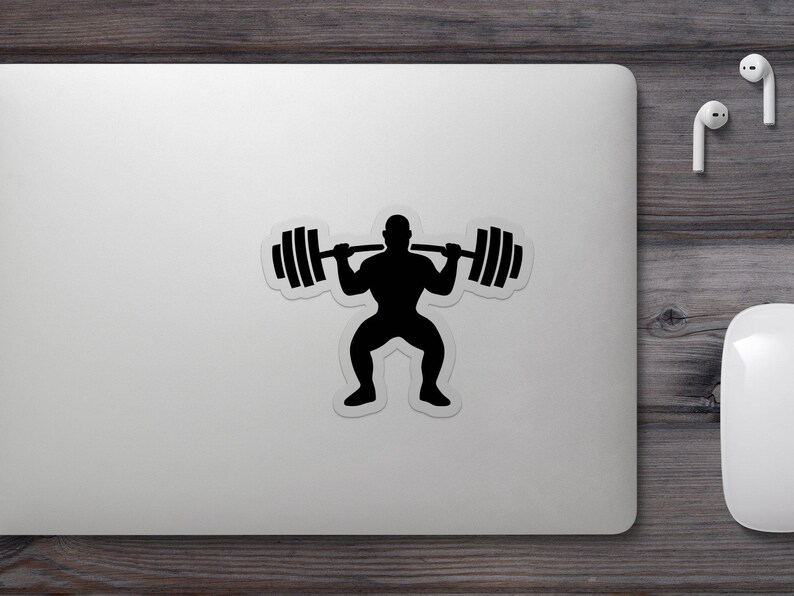 Weightlifter SVG - Gym Body Builder Strong Man Powerlifting Clipart Cut ...