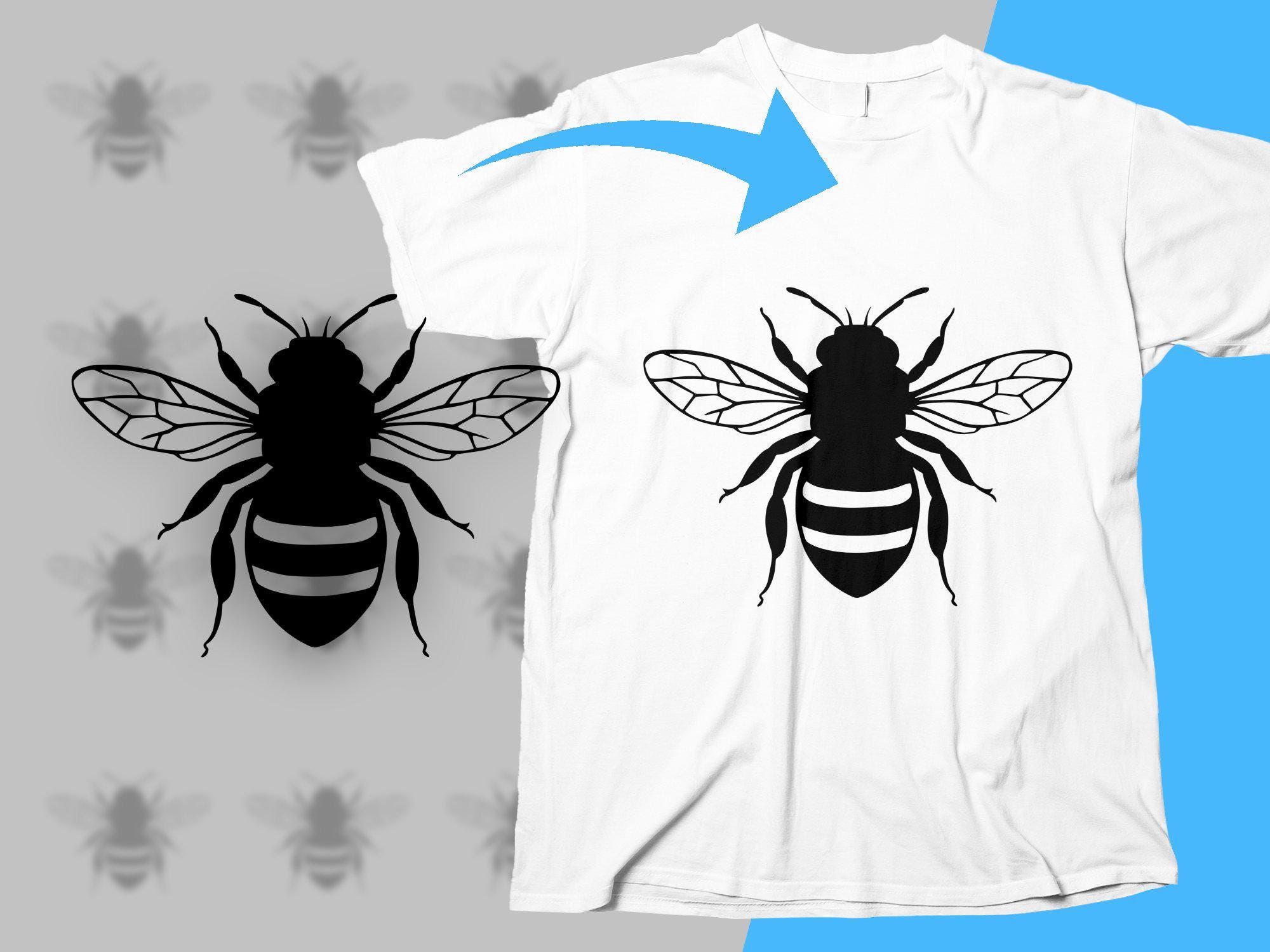 Bee SVG - Honey Bee Insect Bumble Bee Pollinator Wildlife Silhouette ...