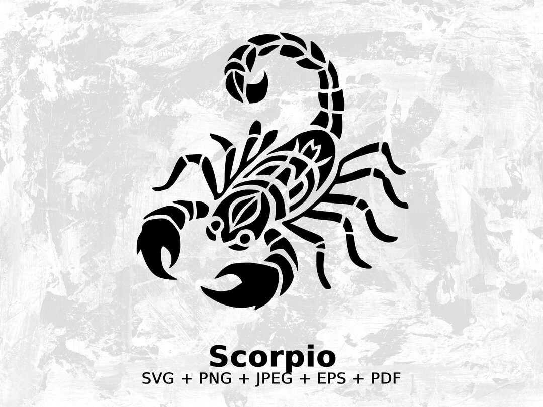 Scorpion SVG - Insect Desert Animals Scorpion Silhouette Clipart Cut ...