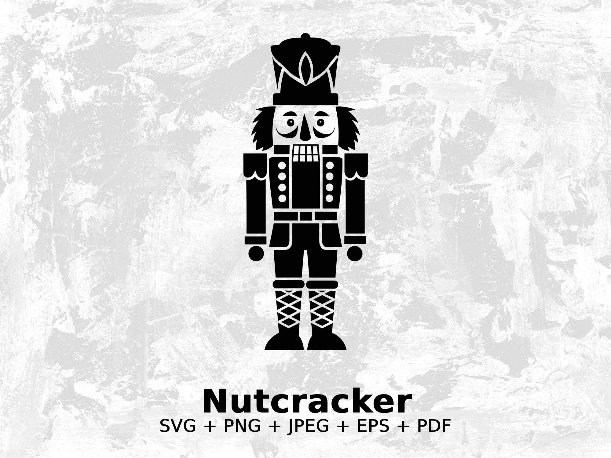 Nutcracker Soldier SVG - Christmas Nut Cracker Man Silhouette Clipart ...
