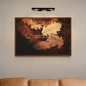 PRINTABLE Inspirational Saying Withered Autumn Leaves Fall Foliage ...