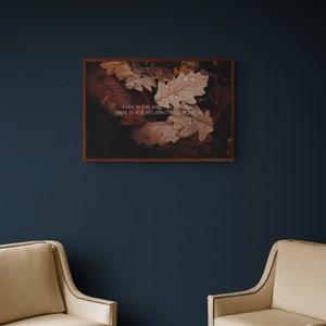 PRINTABLE Inspirational Saying Withered Autumn Leaves Fall Foliage ...