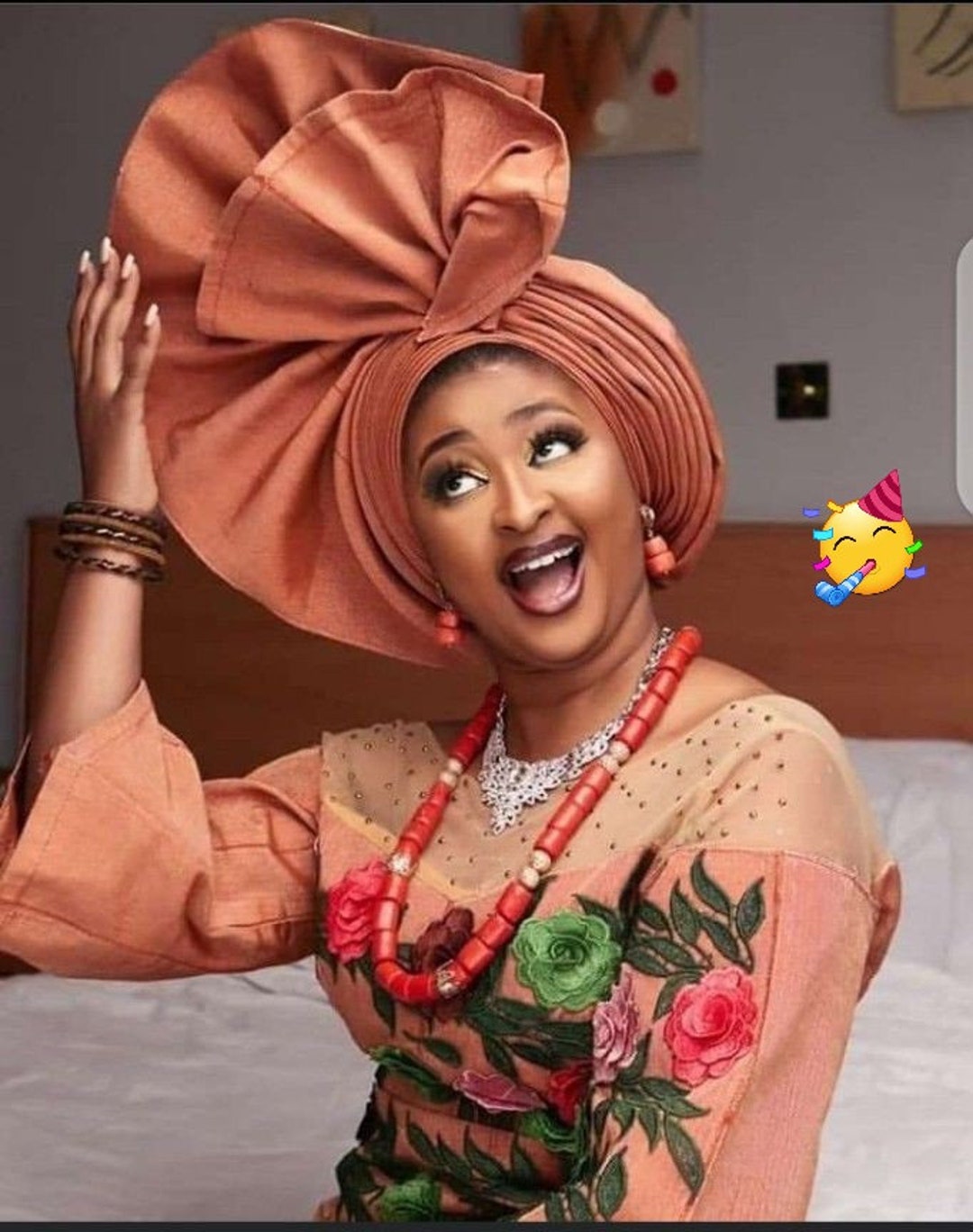 Autogele, Ready-to-wear Gele, Africa, Nigeria Blue Gele Headtie Hat ...