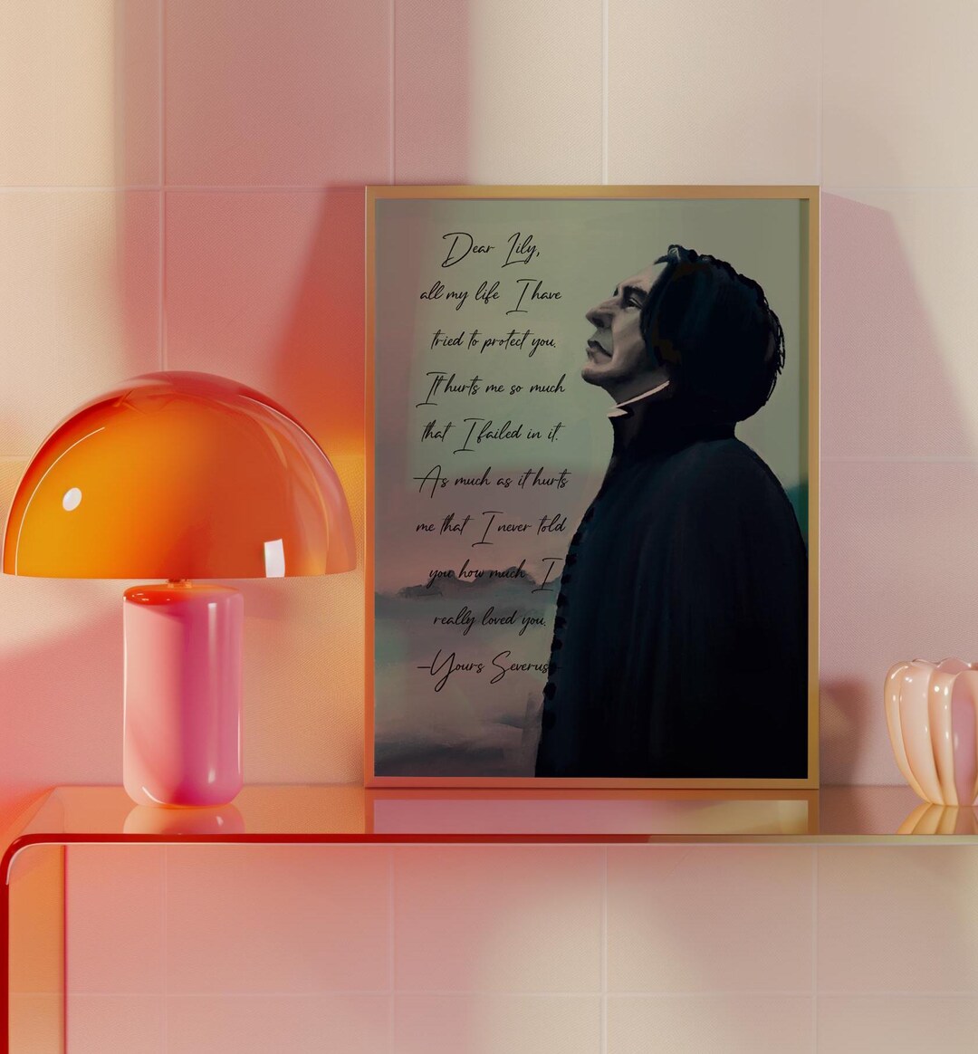 Severus Snape Print/fanart Illustration With Text - Etsy