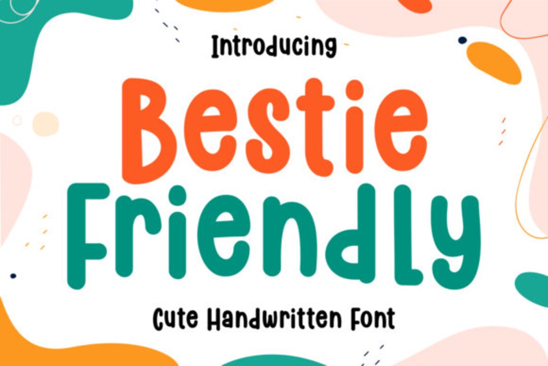Bestie Friendly Font - Display Font - Cricut Font, Casual Font, Modern ...
